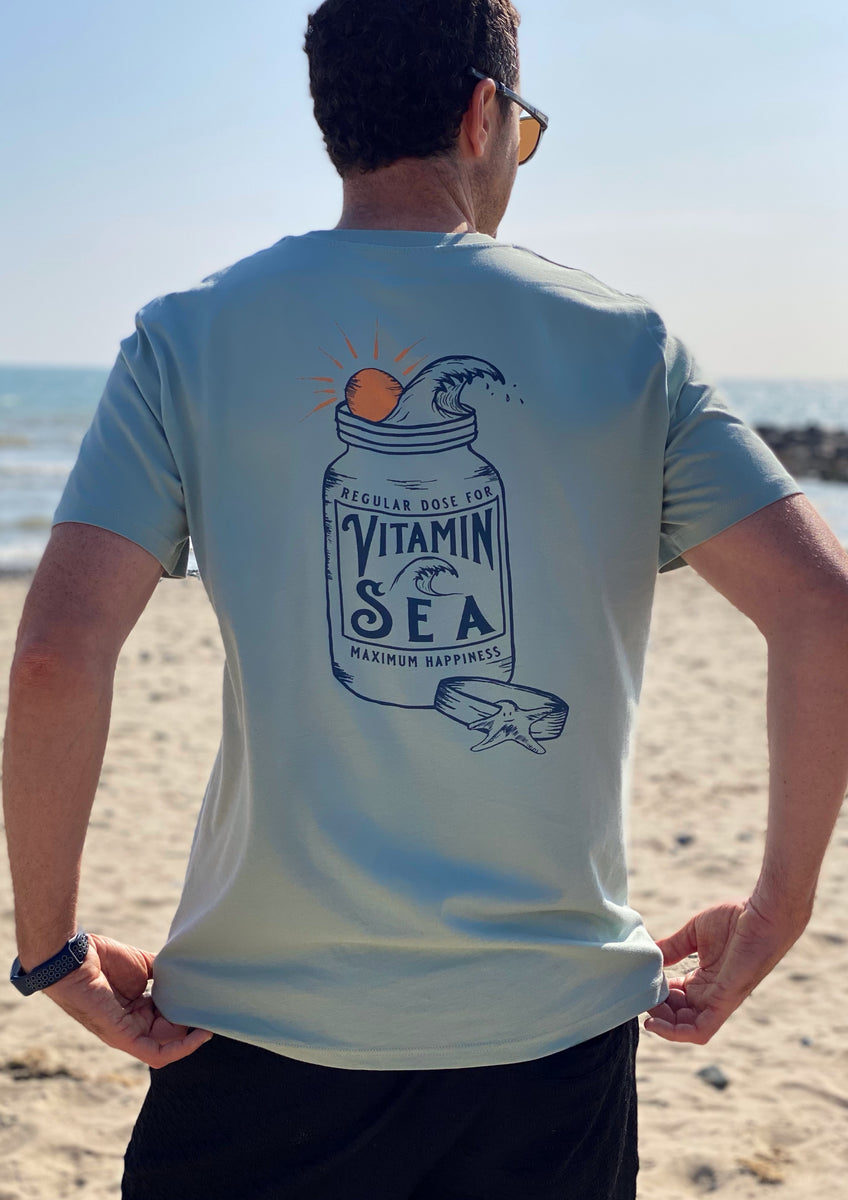 Vitamin Sea (double print) - 100% Organic Cotton t-shirt – Due South ...